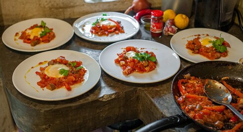 North African Chakchouka Recipe – Poached Eggs Tomato Sauce