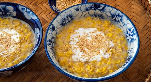 Vietnamese Sweet Corn Pudding Recipe for Che Bap and Che Ngo