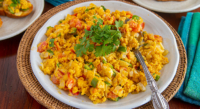 Akuri Recipe for Parsi Style Scrambled Eggs & Tomato & Coriander