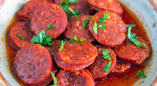 Spanish Chorizo in Red Wine Recipe for Chorizo al Vino Tinto