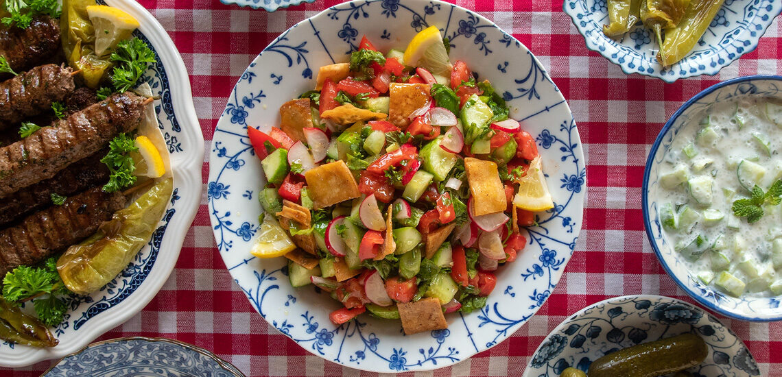 Fattoush Salad Recipe for a Traditional Lebanese Village Salad