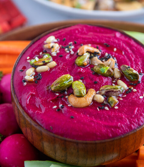 Beetroot Hummus Recipe and Tips to Roasting Fresh Beetroots