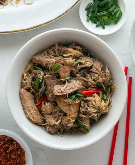 Cambodian Cha Mi Sou Recipe for Stir Fried Vermicelli Noodles