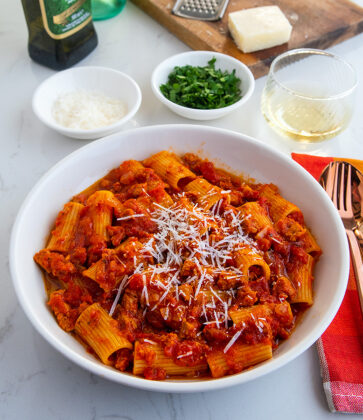 Spicy Italian Sausage Pasta Recipe from Calabria Southern Italy