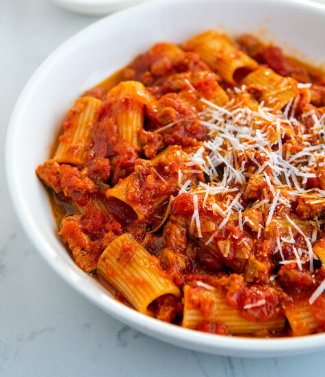 Spicy Italian Sausage Pasta Recipe from Calabria Southern Italy
