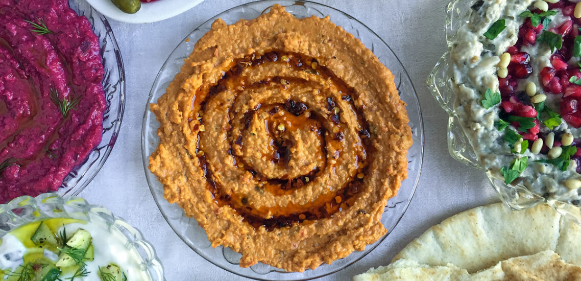 Red Pepper Feta Dip Recipe for Greek Htipiti