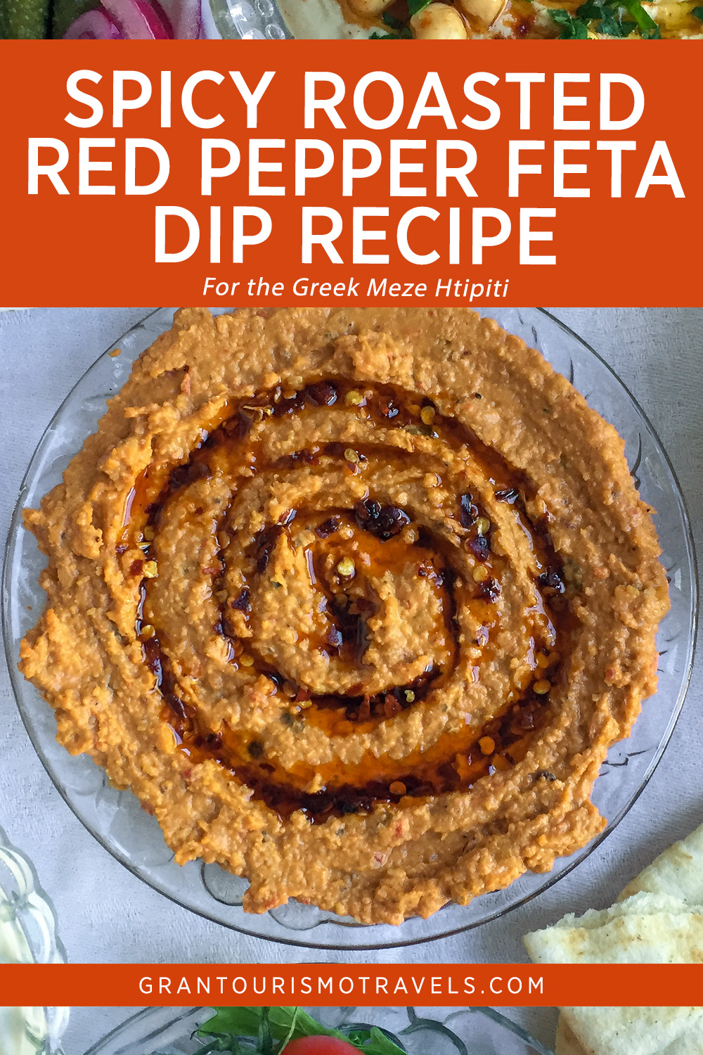 Red Pepper Feta Dip Recipe for Greek Htipiti