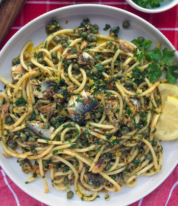 Sardine Pasta Recipe With Caper Gremolata and Pangrattato