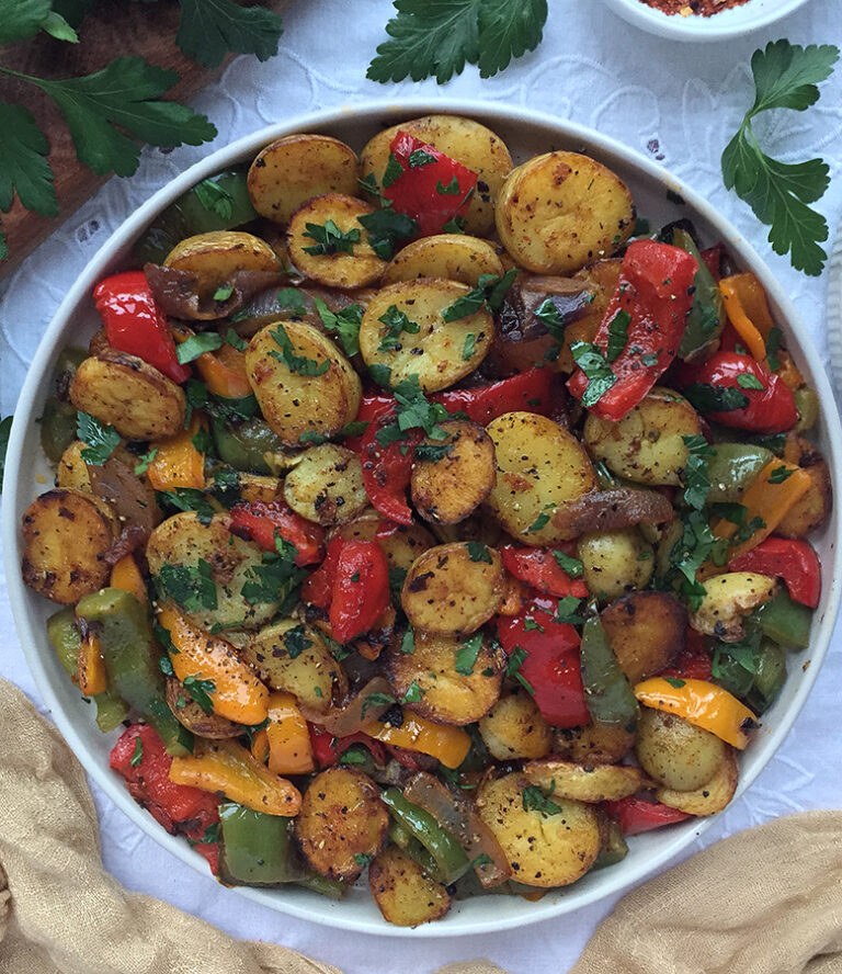 Spanish Potatoes and Peppers Recipe for Poor Man’s Potatoes