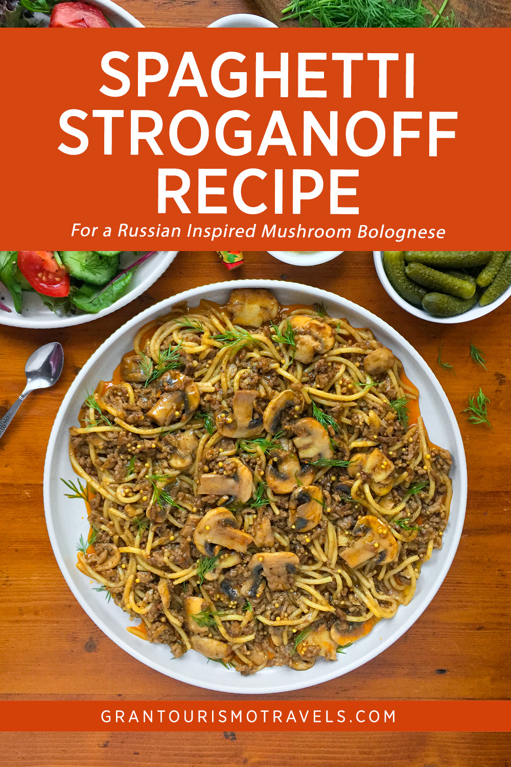 Spaghetti Stroganoff Recipe for a Russian Mushroom Bolognese