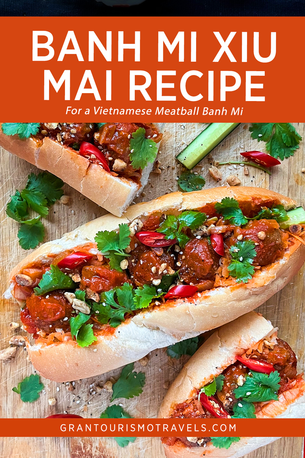 Banh Mi Xiu Mai Recipe for a Vietnamese Meatball Banh Mi