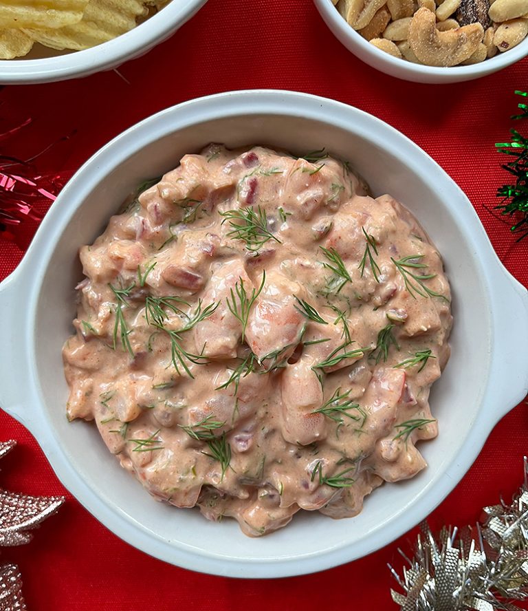 Shrimp Dip Recipe for a Creamy Prawn Cocktail Inspired Dip