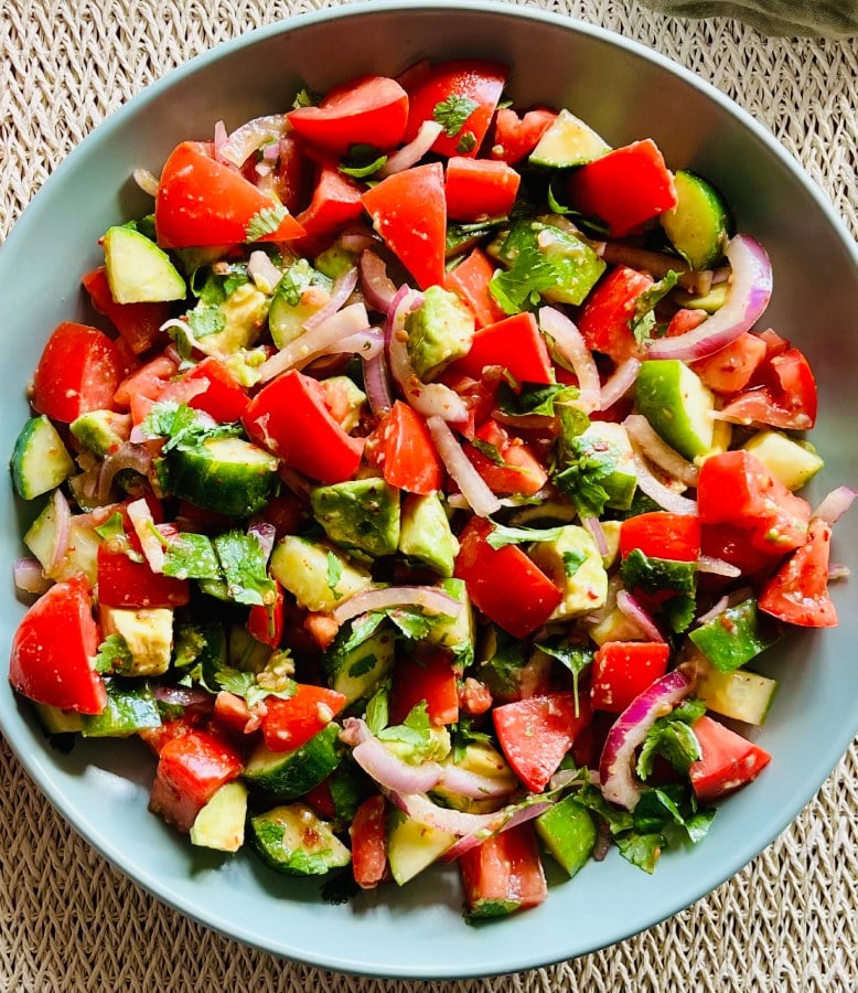 Kachumbari Recipe for a Kenyan Salad of Tomato, Onion, Avocado ...